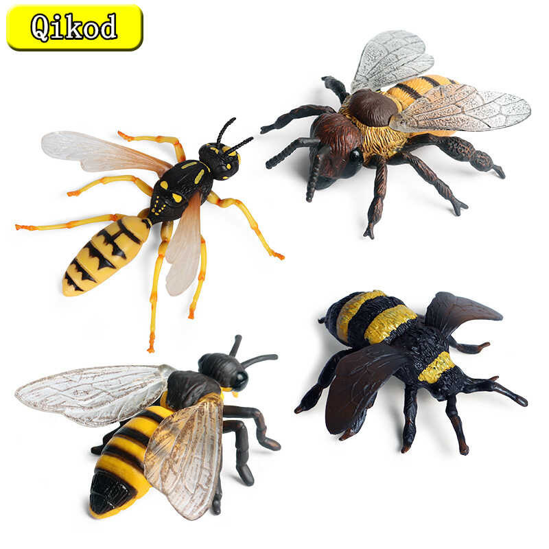 Simulasyon Ng Animal Insect Model Figure S Solid Bee Wasp PVC Miniature ...