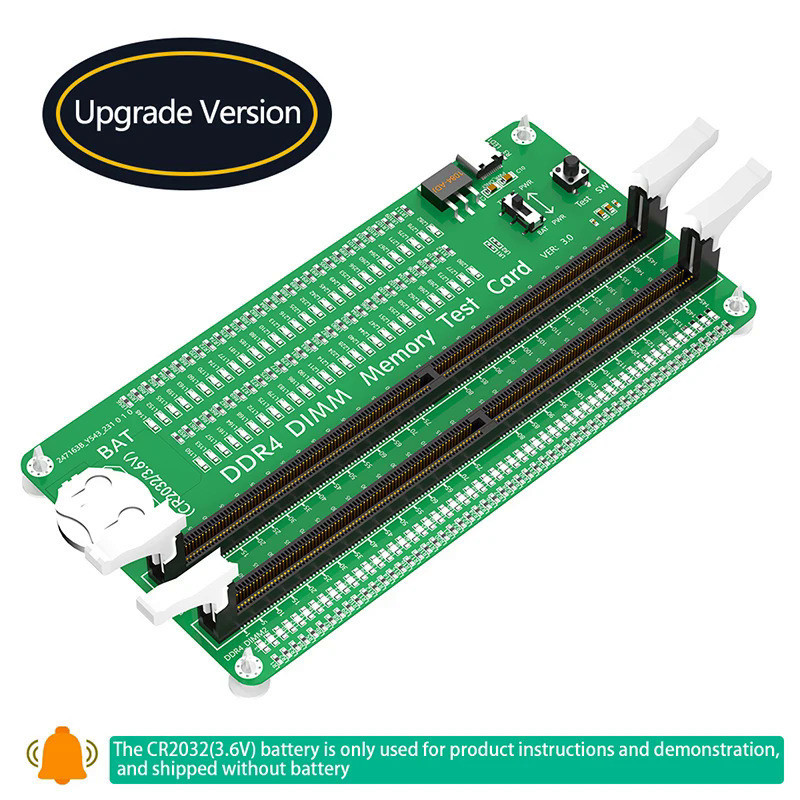 Desktop Computer Motherboard Memory Slot 2x DDR4 DIMM Memory RAM Test ...