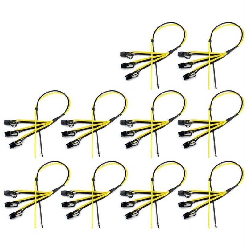 10Pcs/Lot 5 O 1 To 3 Power Supply Cable 8P(6+2P) Adapter Cable 8Pin ...