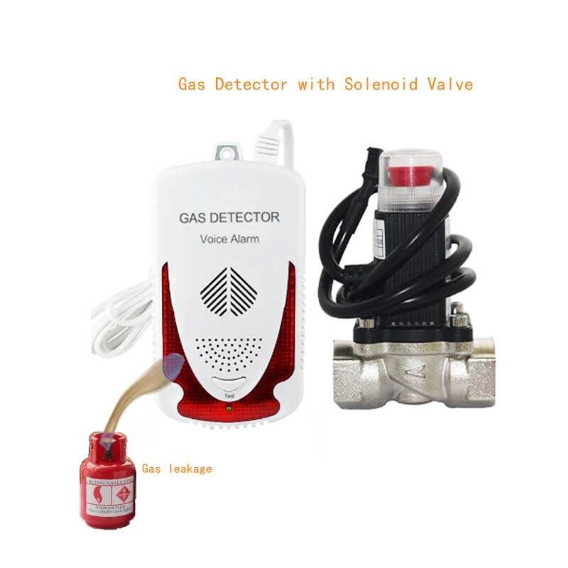 Gas Leak Detector House Combustible Natural LPG Methane Sensor Alarm ...
