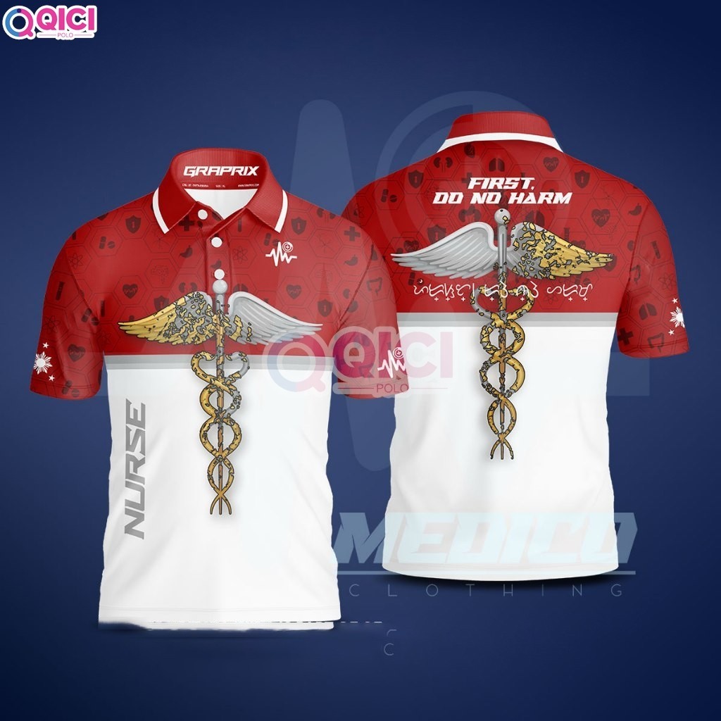 MEDICO CLOTHING Nurse V2 Polo Shirt - Full Sublimation, Comfort Beyond ...