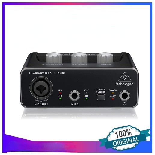 " Behringer USB audio interface 2 inputs 2 outputs 1 channel Um2 U ...