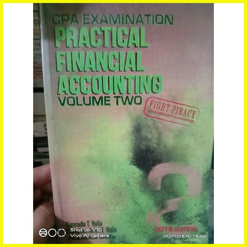 CPA EXAMINATION PRACTICAL FINANCIAL ACCOUNTING VOLUME TWO 2018 | Shopee ...
