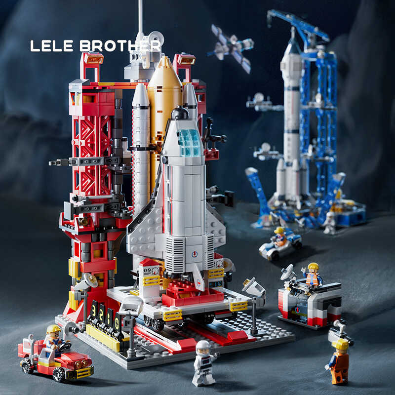 Rocket Building Block Base Space Shuttle Model Boy Puzzle Assembly ...