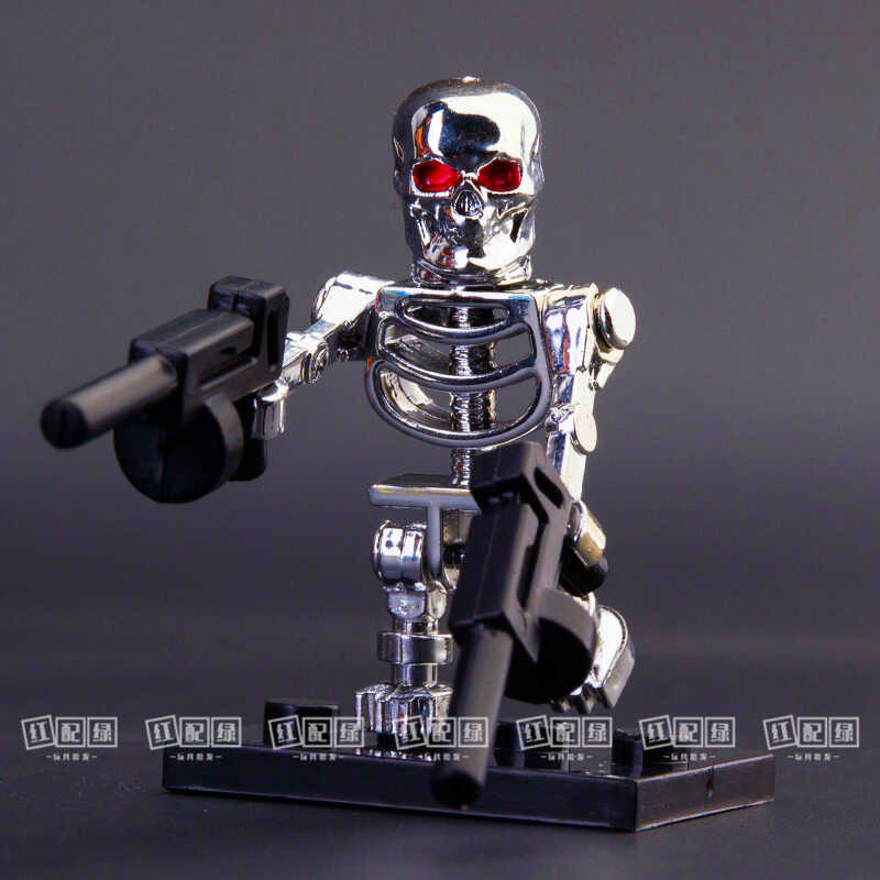 Ce Film Skull Terminator T800 Robot Building Blocks Mini Action Figure ...