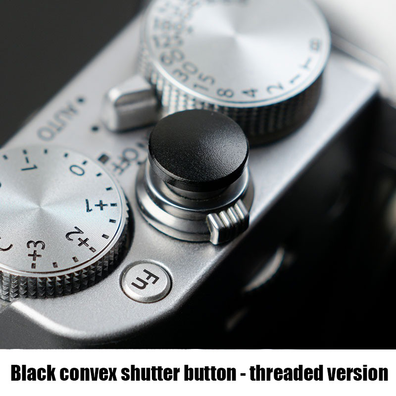 Metal Shutter Button - Red/Black/Silver, Compatible with Fuji X-M5/X100 ...