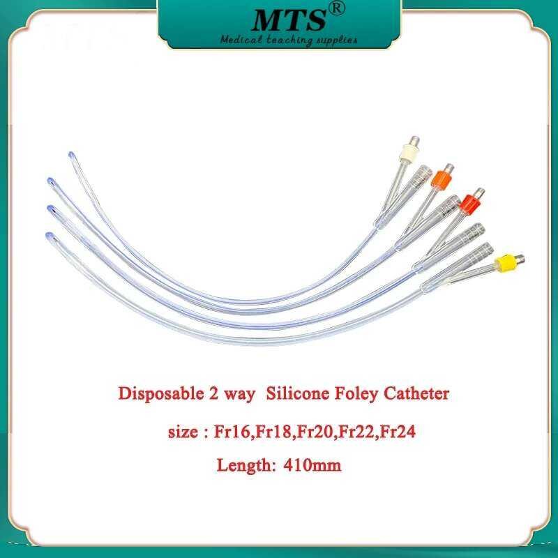 Silicone 10Pcs Medical 2 Way Foley Catheter Urethral Sounds Tube Men's ...