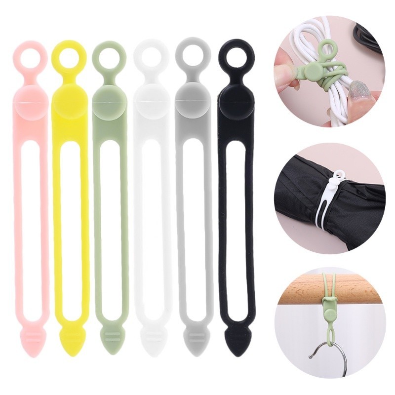 [Hot] [Featured]Cartoon Cute Silicone Cable Winder Clip Multifunction ...