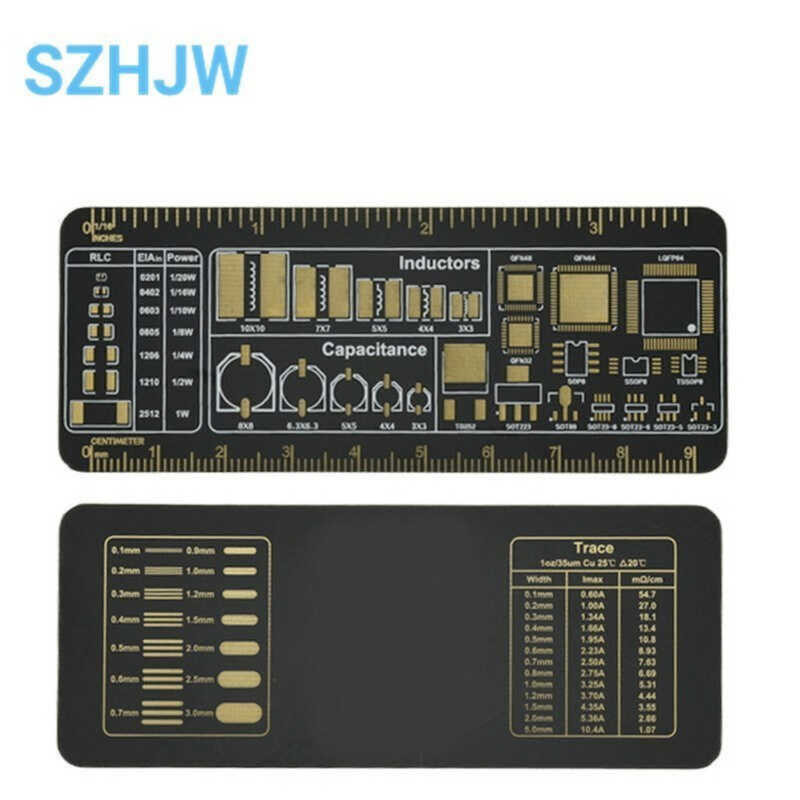 5 Type 9CM 15CM 20CM 25CM 30CM PCB Ruler Multi-functional Measuring ...
