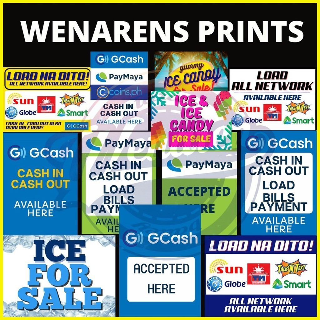 ⊙ ⚽︎ Store Sign Loading Station Sari Sari Store Laminated & PVC Sign ...