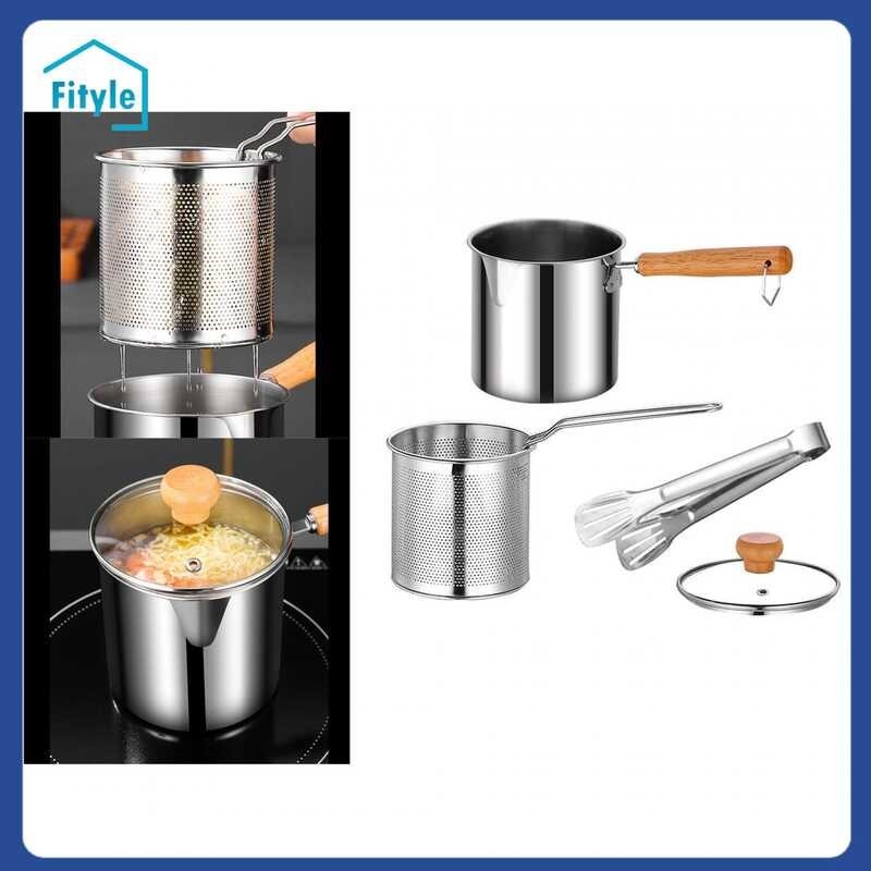 Fityle Deep Fryer Set Nonstick Frying Basket Para Sa Boiling Fried ...