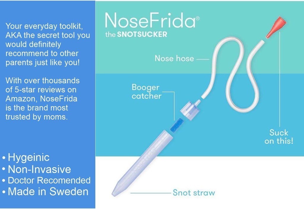 Happy Noz x NoseFrida Aspirator Promo Pack (Nose Frida Nasal Aspirator ...