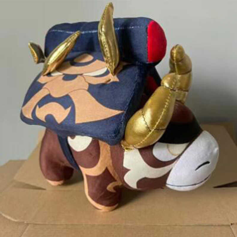 Plush Impact Ushi Straight Arataki Itto Rock Cow Plushie Toy Teyvat Zoo ...