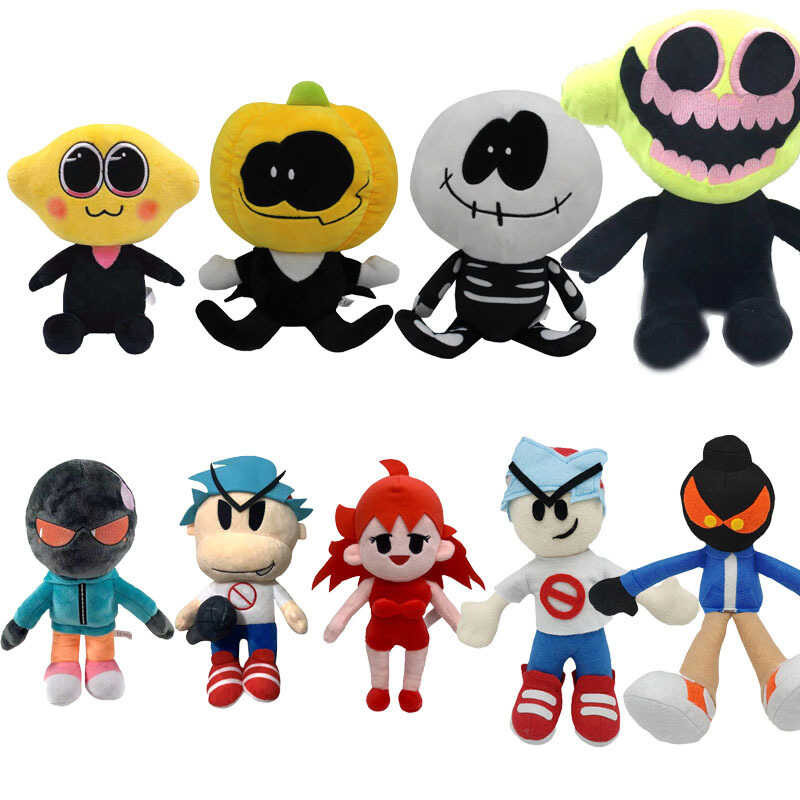 Hot 20-30Cm Soft Spooky Skid Pump Garcello Lemon Monster Stuffed FNF ...