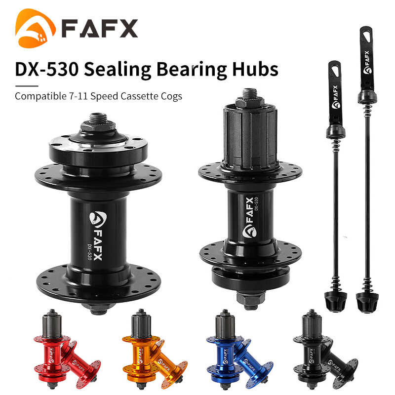 FAFX MTB Bike 32/36 Holes Sealing Bearing Hubs Compatible 7/8/9/10/11 ...