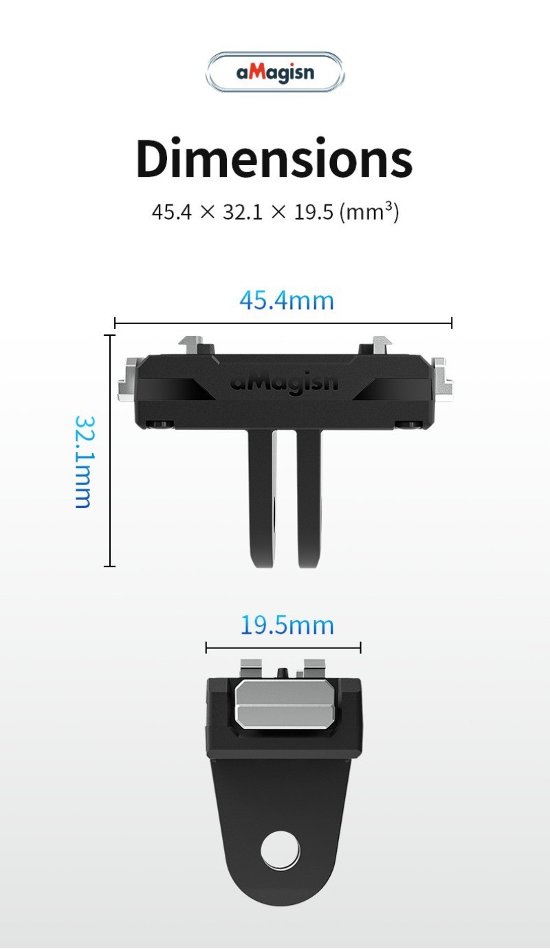 Magnetic Adapter Mount For Insta360 Ace Pro 2 & Ace Pro/Ace Action ...