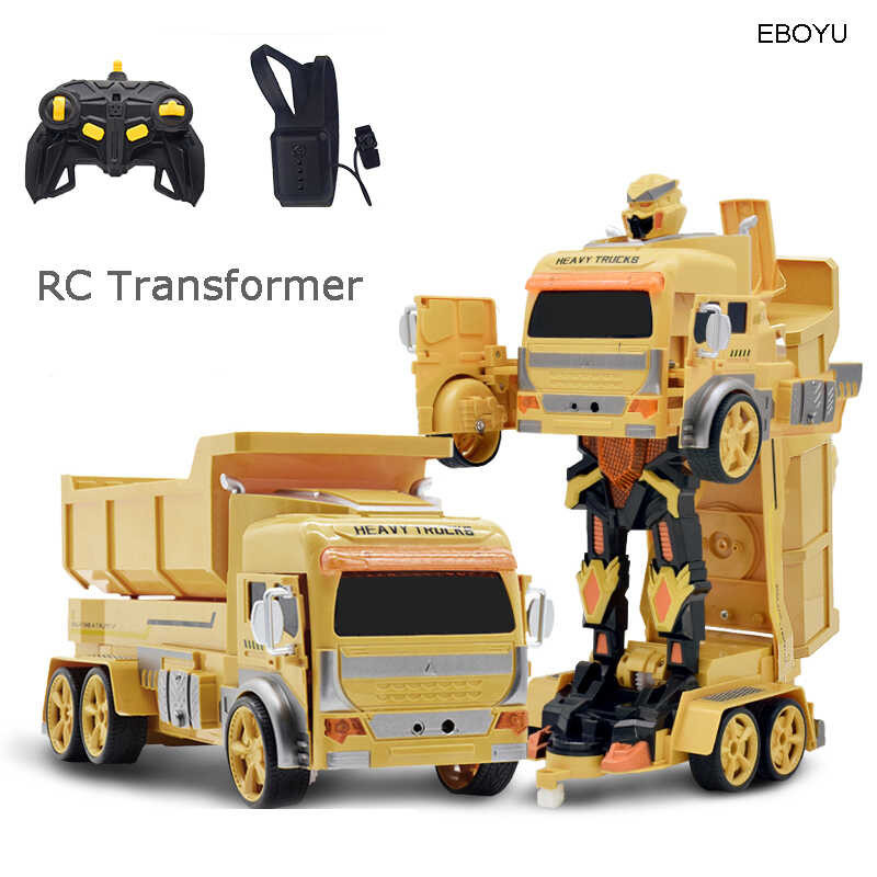 859 EBOYU Transformer Truck Excavator Mixer Engineering Vehicle Robots ...