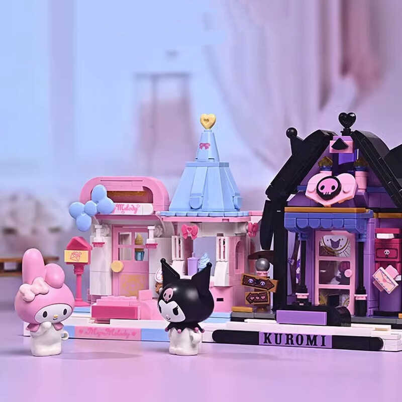 Genuine Keeppley Sanrio Building Blocks Street Scene Series Model ...