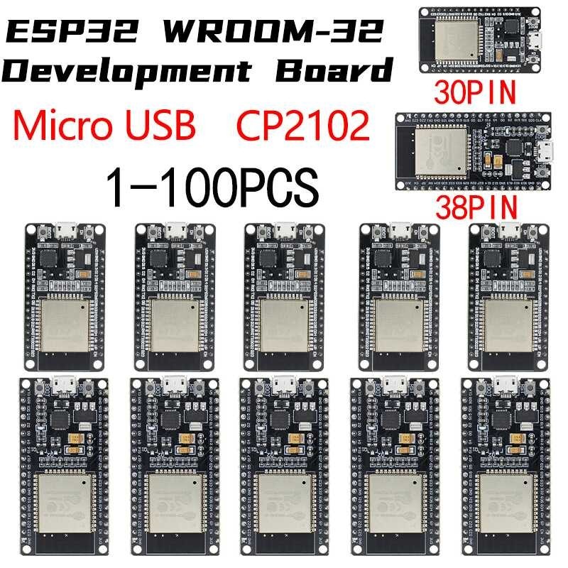 Wroom-32 Esp32 Development Board Micro Usb Cp2102 30P 38P Wifi ...