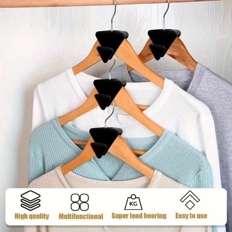 12pcs Space Saving Hangers Hooks, Space Savers with Triangles for ...