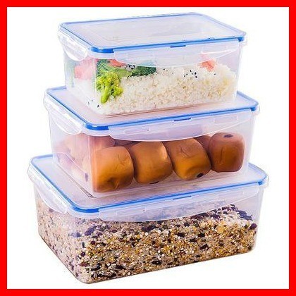 ⊙ BigTin 3in1 Rectangle Crisper 3pcs Food Container Storage | Shopee ...