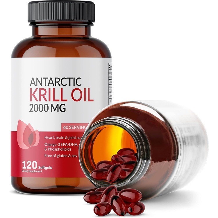 Antarctic krill oil capsules Factory direct supply Maintain brain ...