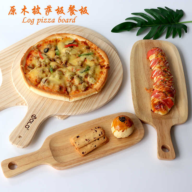 12-Inch Solid 10 Baking Board Wood Pallet Pizza Shovel Rectangular ...