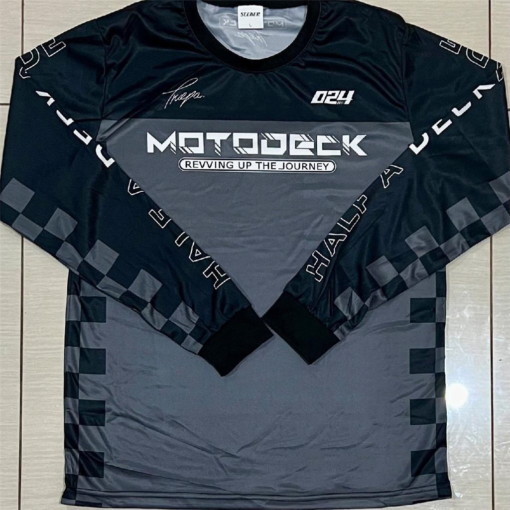 MOTODECK LONGSLEEVE MOTORCYCLE JERSEY IN FULL SUBLIMATION PRINT DRIFIT ...