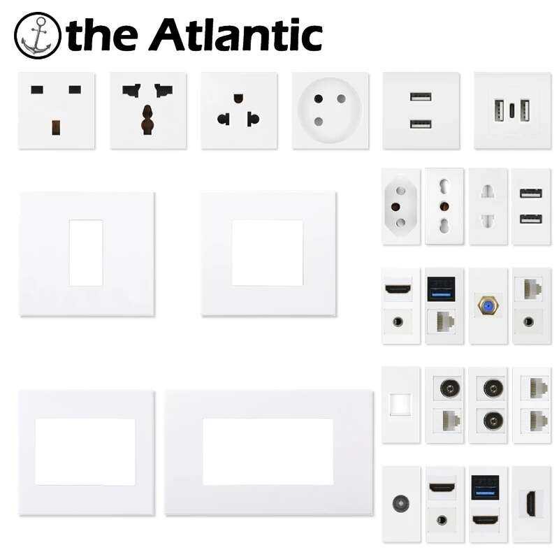 Series- CR1 Israel Socket 15A US Outlet Power Socket TV CAT6 Internet ...