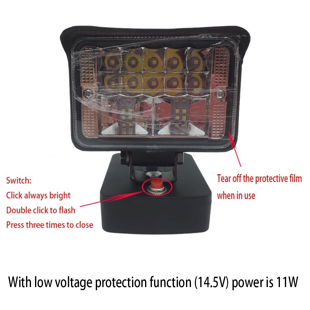 DIY For Bosch 18V BAT Flood Focus Spot Light LED Work Light Torch ...