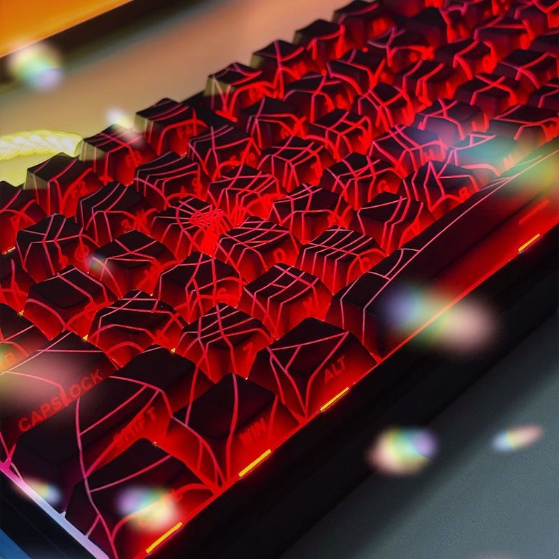 【Local Delivery】Spider Web Keycap Cherry Profile Side Print Shine ...