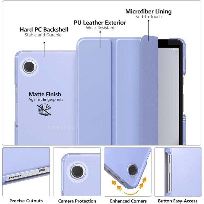 For Realme Pad 2 11.5 inch Tri Folding Translucent Cover Frosted ...