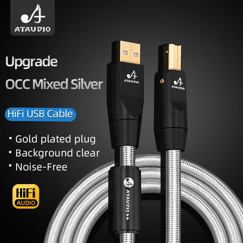 DAC ATAUDIO USB A-B C-B C-C Digital AB Audio High-End A To Type B Hifi ...