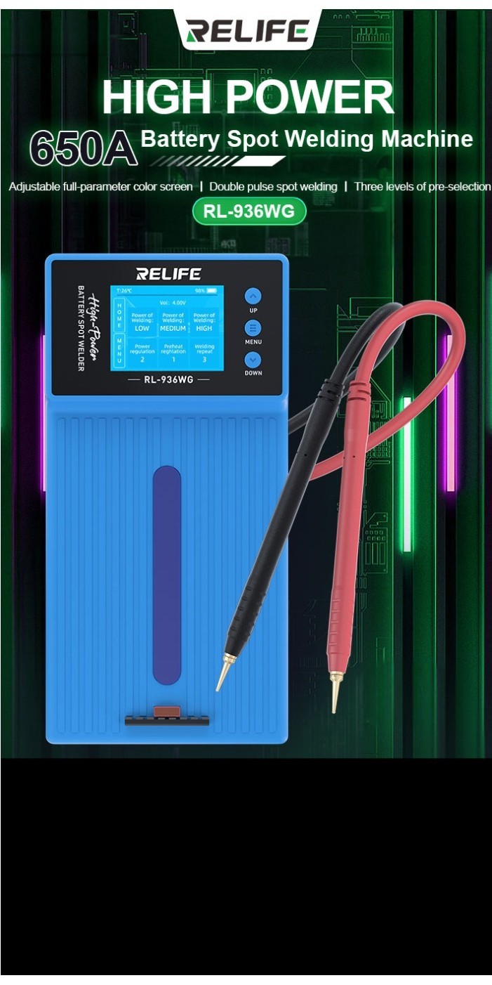 RELIFE RL-936WG Battery Spot Welder with Adjustable Full-parameter ...