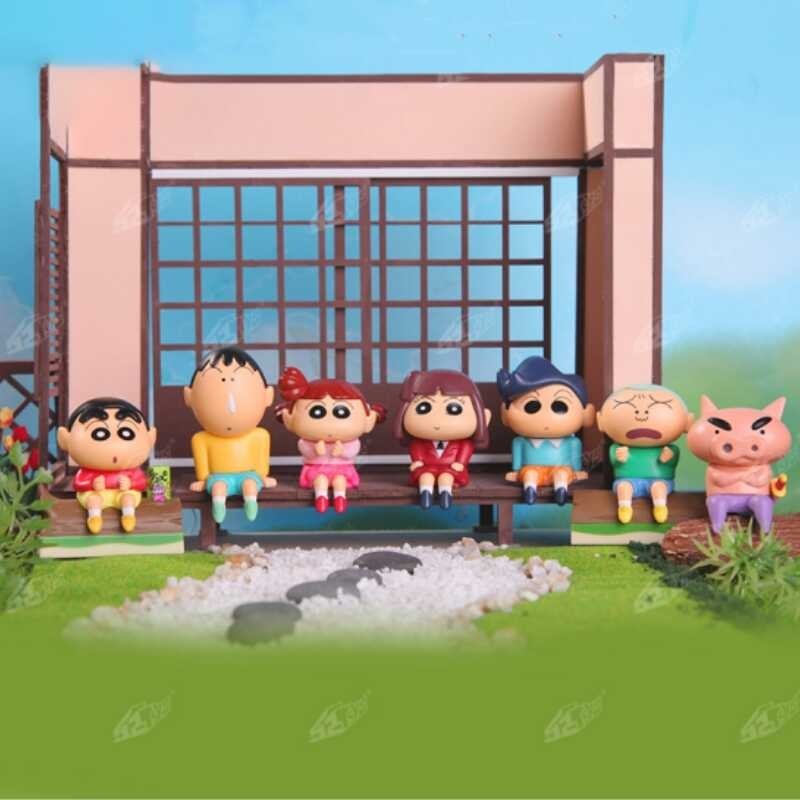 Crayon Shin-Chan Genuine Line Sitting Series Of Blind Box Fashion ...