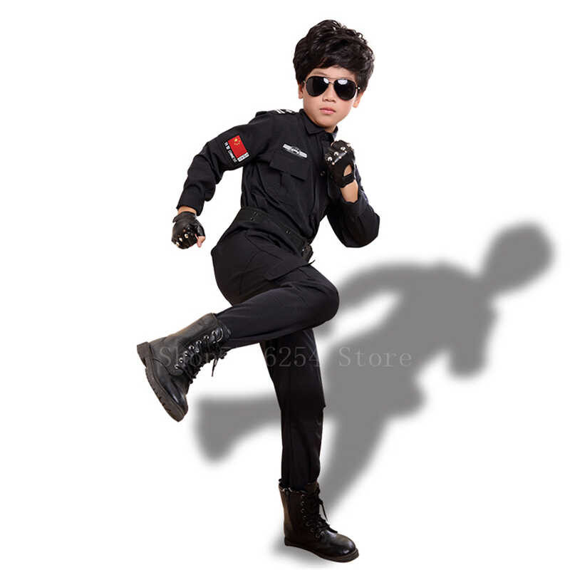 Mga Bata Fancy Policeman Cosplay Costume Boys Halloween Party Festival ...