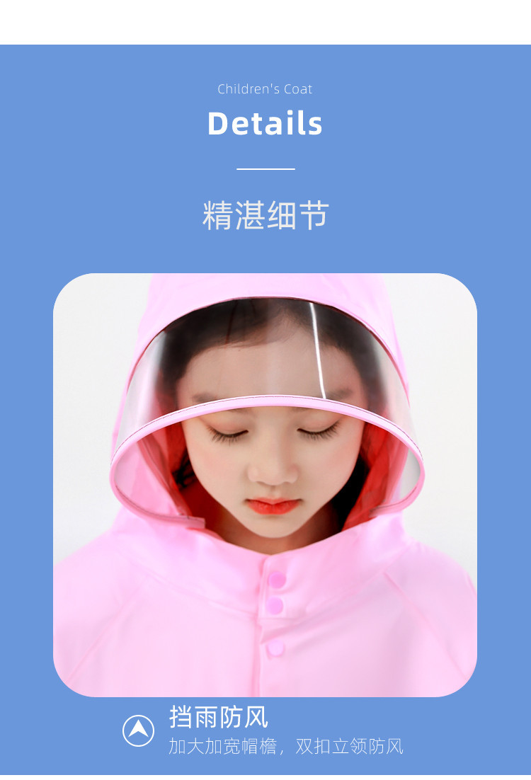 Cute Children's Raincoat Schoolbag Raincoat Children's Lightweight Raincoat One-Piece Raincoat ...