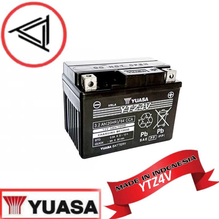 Motorcycle & Yuasa Battery Ytz4v (Ginawa Indonesia) — Para Sa YAMAHA I ...