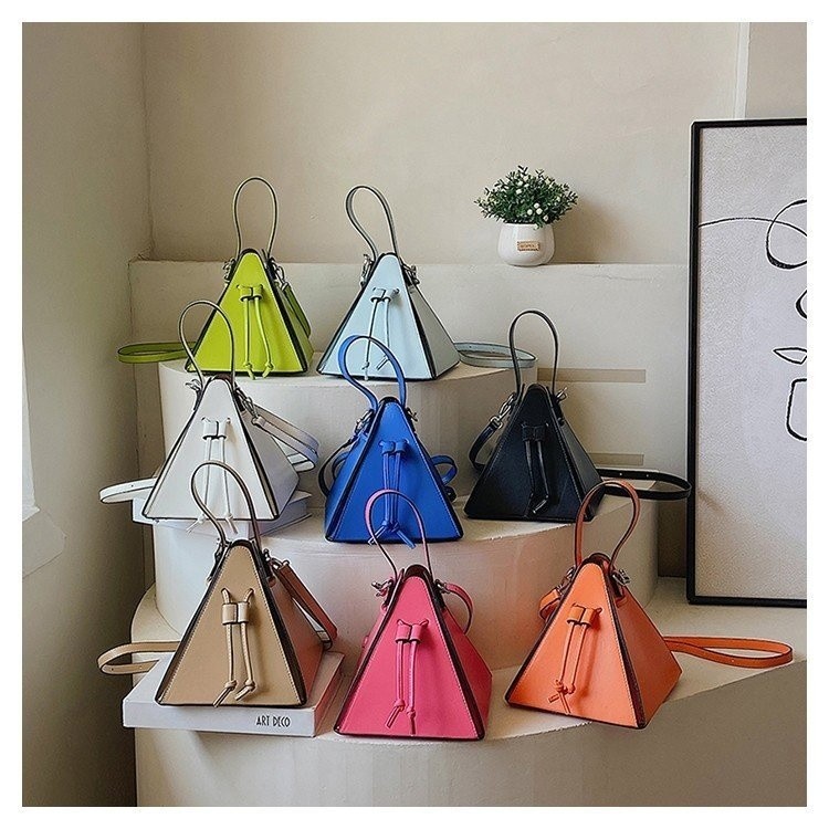 2023 Fashion Triangle Shape Handbags For Women CrossbodyShoulder Bag ...
