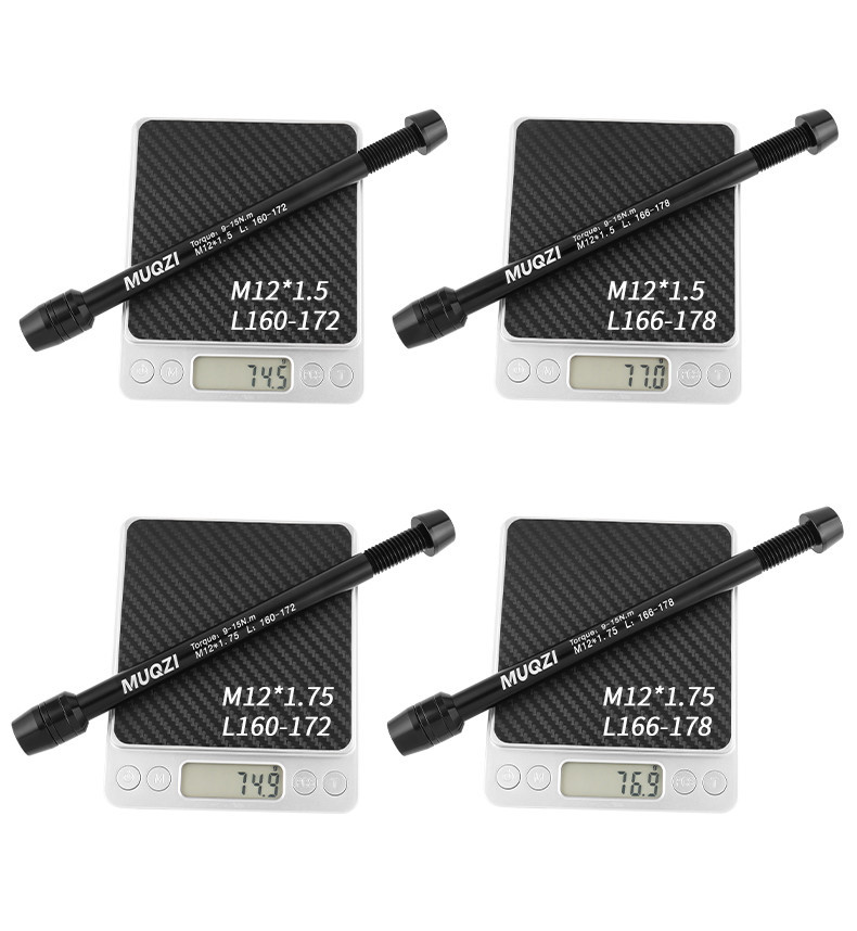 MUQZI Trainer Thru Axle M12 x 1.5/1.75 Thread Indoor Bike Trainer Stand ...