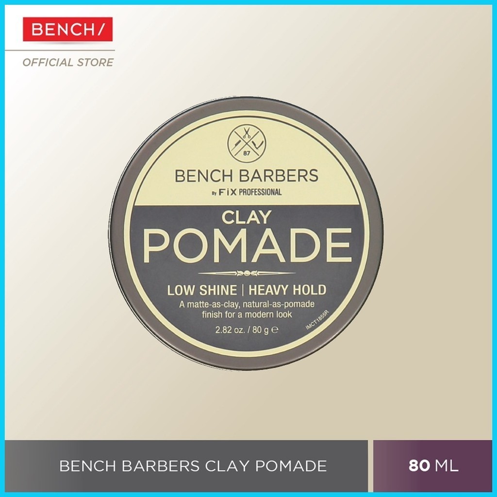 ♀ ๑ TCR1080R - BENCH/ Barbers Clay Pomade 80g | Shopee Philippines