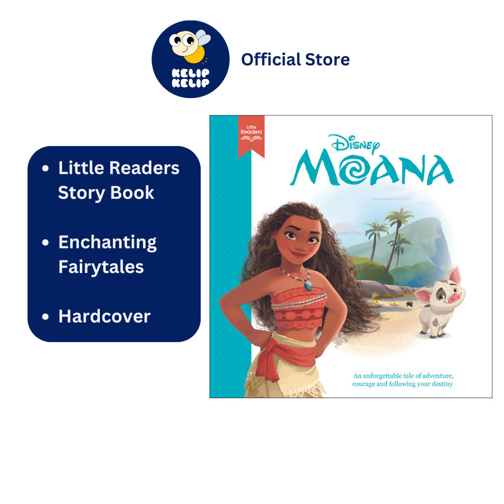 Disney Princess Moana Little Readers Hardcover Storybook With 28 Pages ...