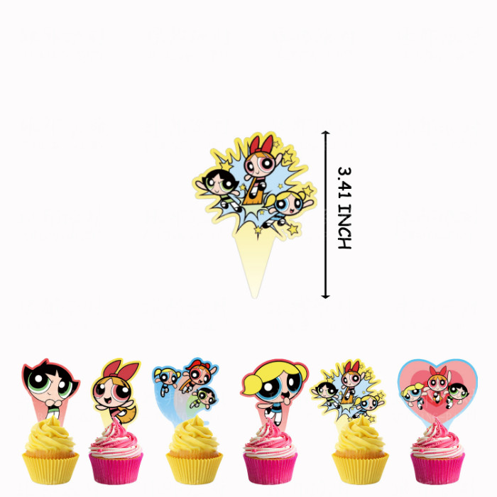 The Powerpuff Girls Season Children's Flag Cake Insert Latex Balloon ...