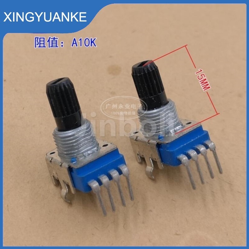2PCS RK11 Type 4Pins Single Vertical Potentiometer A10K A103 Mixer ...