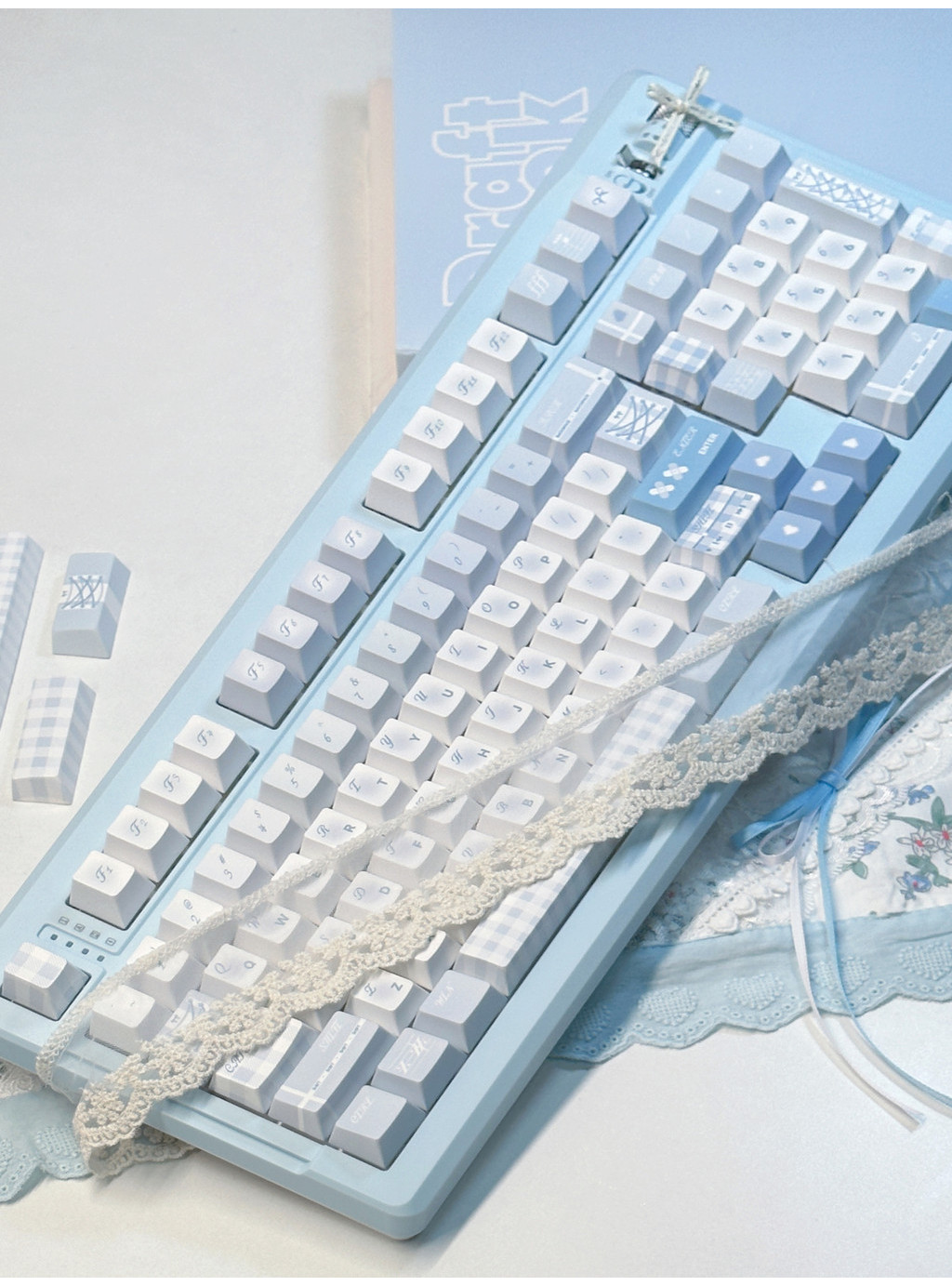 Blue Music Keycap Cherry Profile PBT Five-sided Dye Sublimation 131 ...