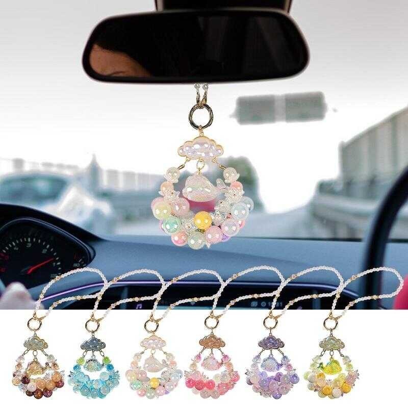 Bead Mirror Whale Design Decorations Car Dashboard Ornaments Auto ...