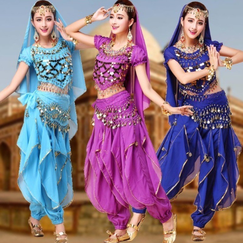 Belly Dance Indian Dance Costume Ethnic Dance Costume Belly Dance Suit ...