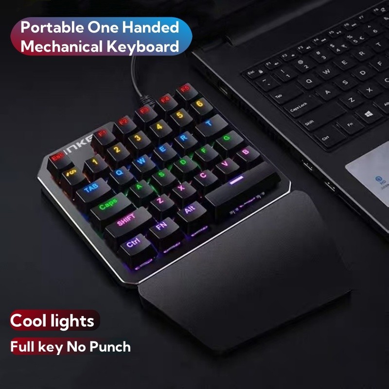 35 Key One-handed Mechanical Keyboard for Laptops Android iOS Phone ...