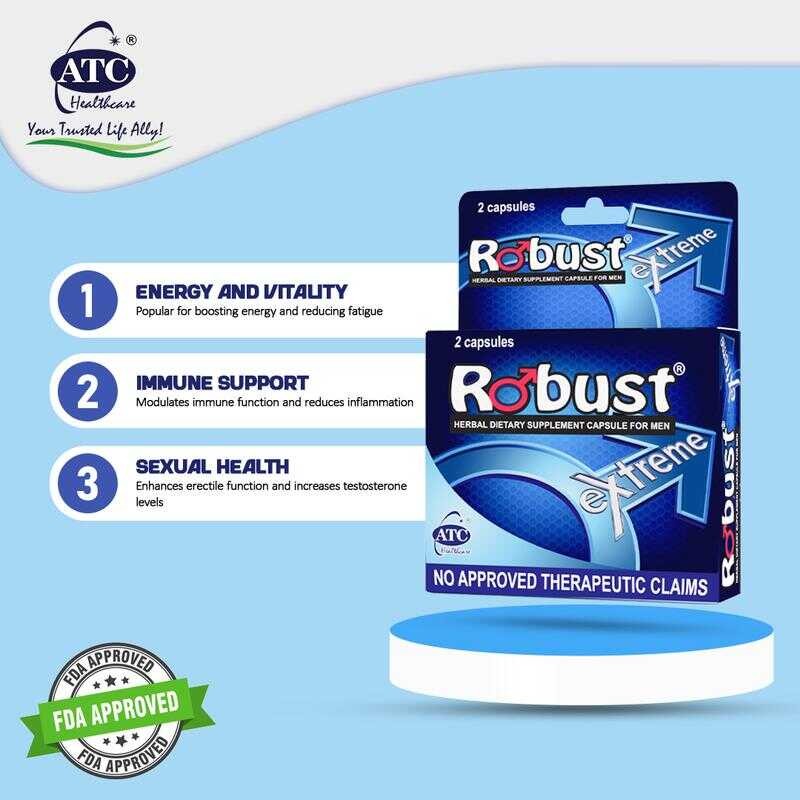 Robust Extreme Dietary For Men 2'S Supplement Healthcare Capsule Edible ...