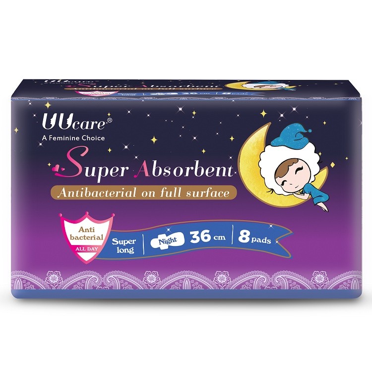 in stock [Uucare]Young Girl 360 night sanitary napkins (8 pieces ...